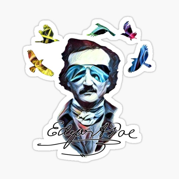 "Edgar Allan Poe - The Raven by Dead Celeb" Sticker for Sale by ...