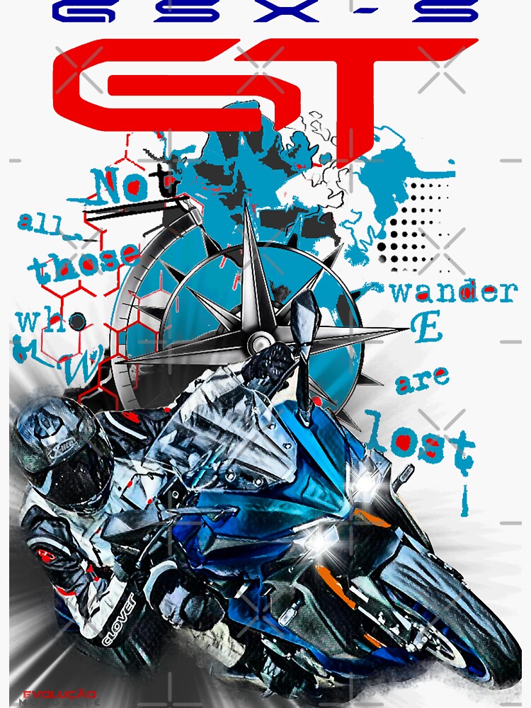 "Suzuki GSX-S 1000 GT" Sticker for Sale by Evomotoarte | Redbubble