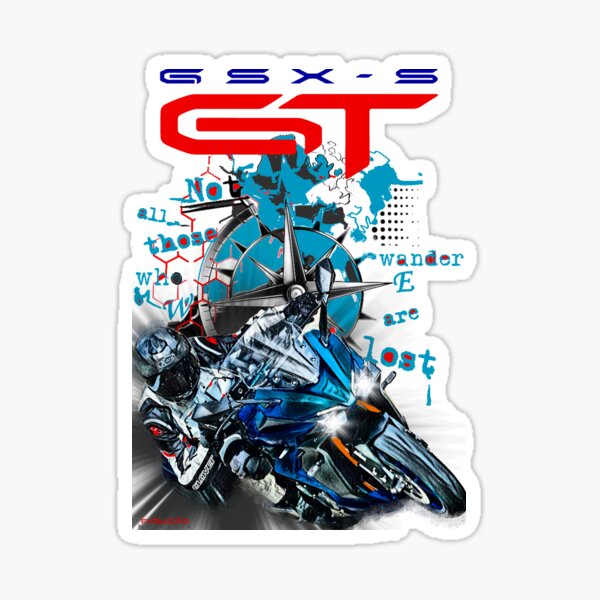 "Suzuki GSX-S 1000 GT" Sticker for Sale by Evomotoarte | Redbubble