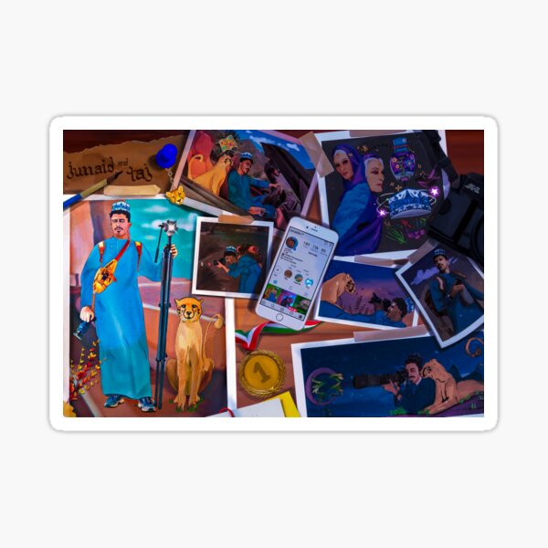 "Omani character design " Sticker for Sale by IbaaArts | Redbubble