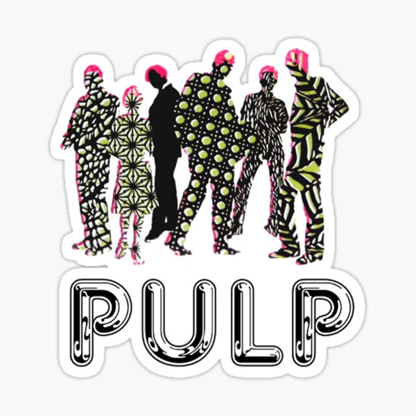 "Pulp Band Custom Pulp Hits inspired Fan Artwork" Sticker for Sale by ...