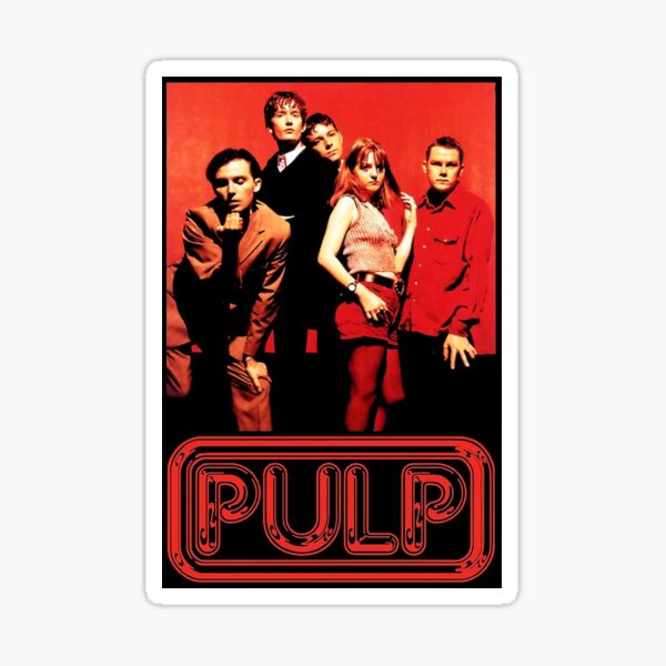 "Pulp Band PULP - BAND" Sticker for Sale by leamon87um | Redbubble
