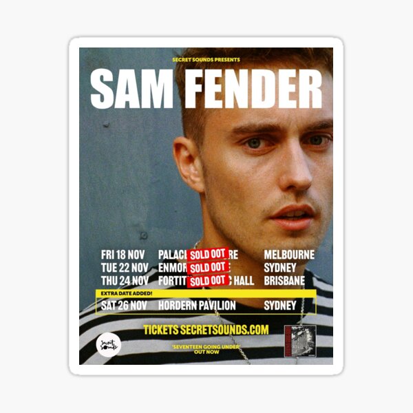 "Sam Fender" Sticker for Sale by SoCleanDesign | Redbubble
