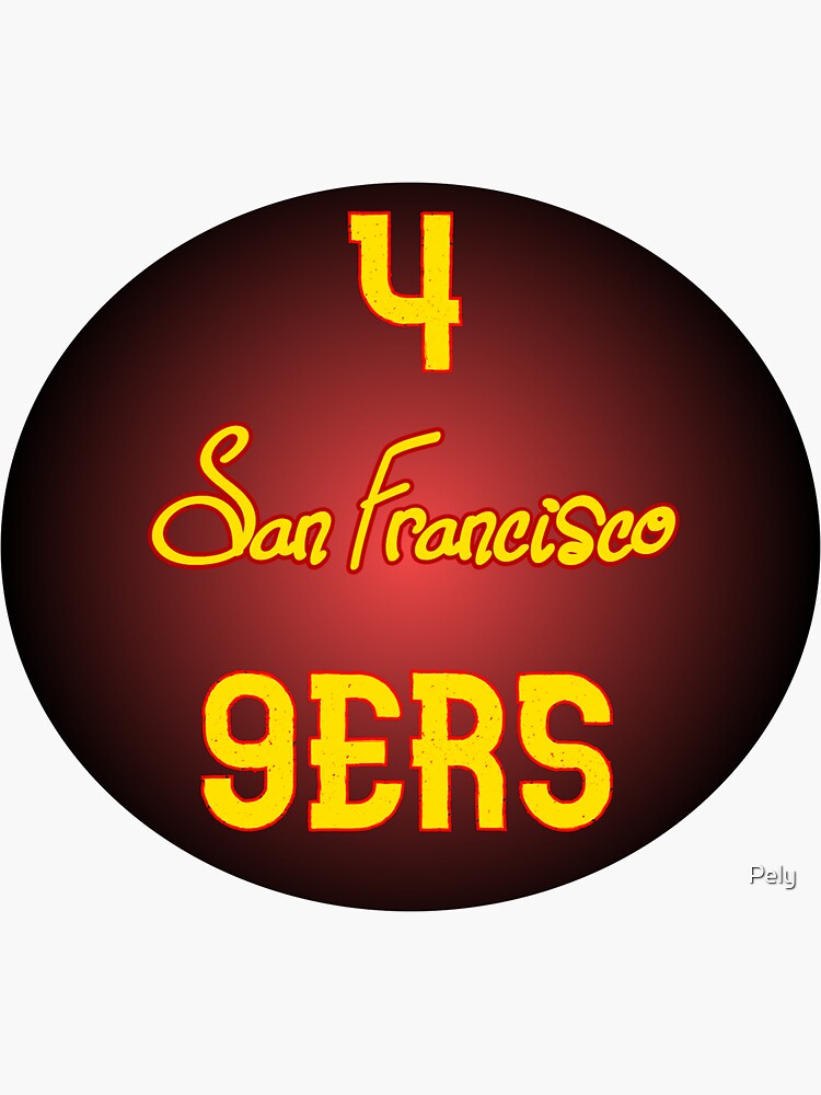 "49ers san francisco american football" Sticker for Sale by Pely ...