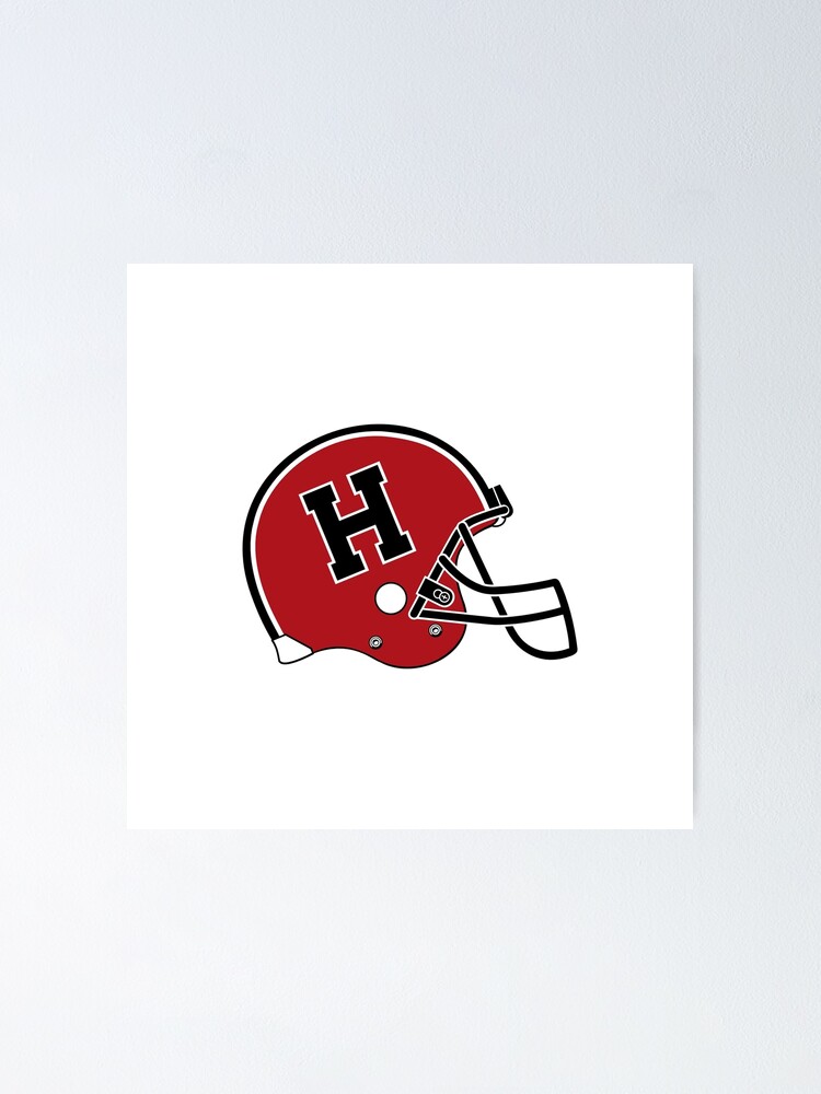 "harvard crimson football helmet logo" Poster for Sale by gdave4 ...