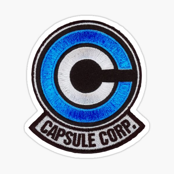 "Capsule Corp. - V1 embroidery style logo" Sticker by Mikespiritz ...