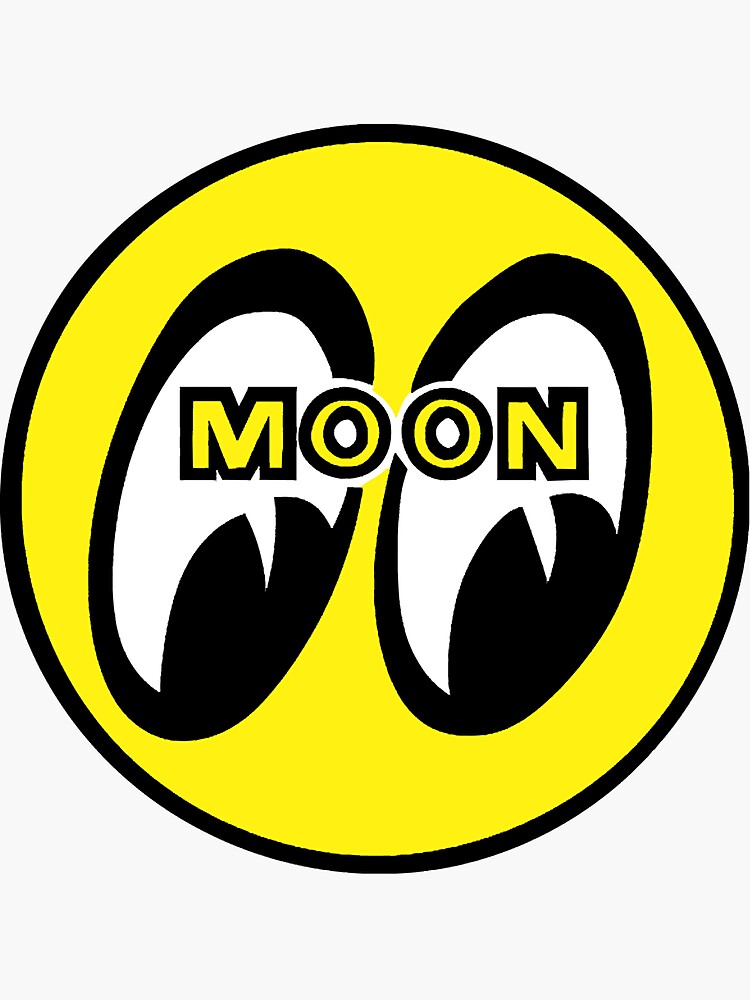 "Moon Eyes Logo" Sticker for Sale by Michellerockett | Redbubble