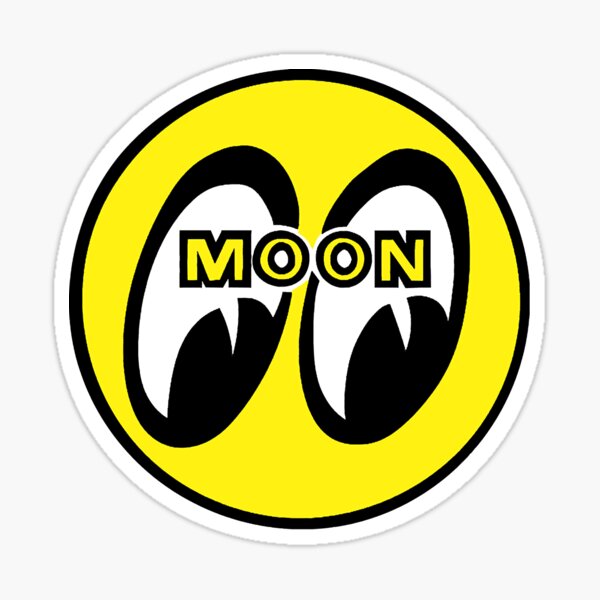 "Moon Eyes Logo" Sticker for Sale by Michellerockett | Redbubble