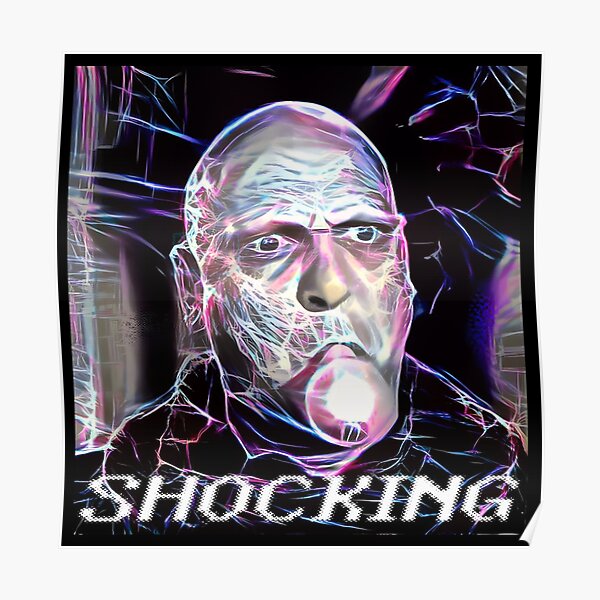"Addams Family - Uncle Fester - 'SHOCKING'" Poster for Sale by Retro ...