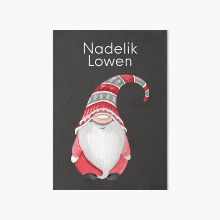 Lámina rígida «Nadelik Lowen, Feliz Navidad en Cornualles, Feliz ...