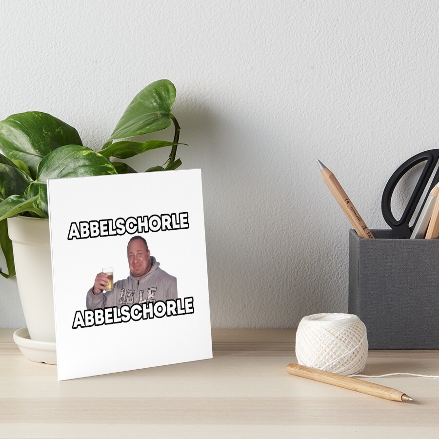 "Markus Rühl Meme Apfelschorle" Art Board Print for Sale by bodyimprove ...