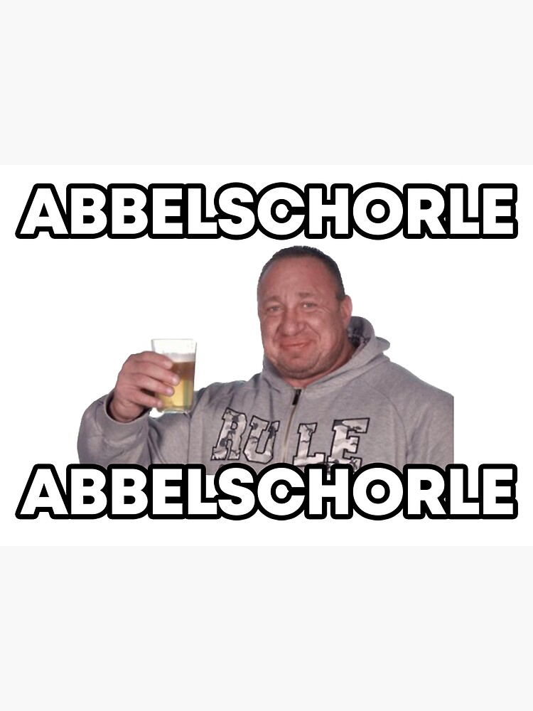"Markus Rühl Meme Apfelschorle" Sticker for Sale by bodyimprove | Redbubble