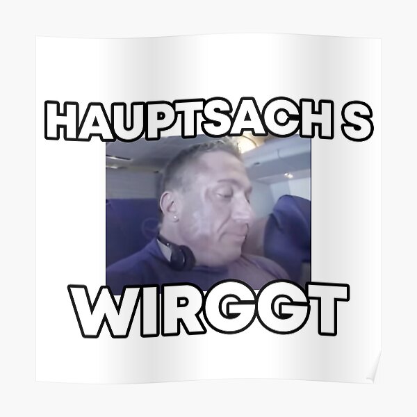 "Markus Rühl Meme Hauptsache es wirkt" Poster von bodyimprove | Redbubble