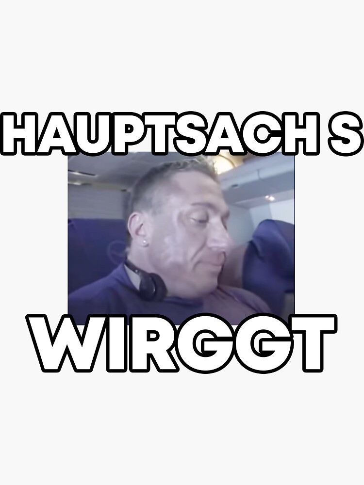 "Markus Rühl Meme hauptsache es wirkt" Sticker for Sale by bodyimprove ...