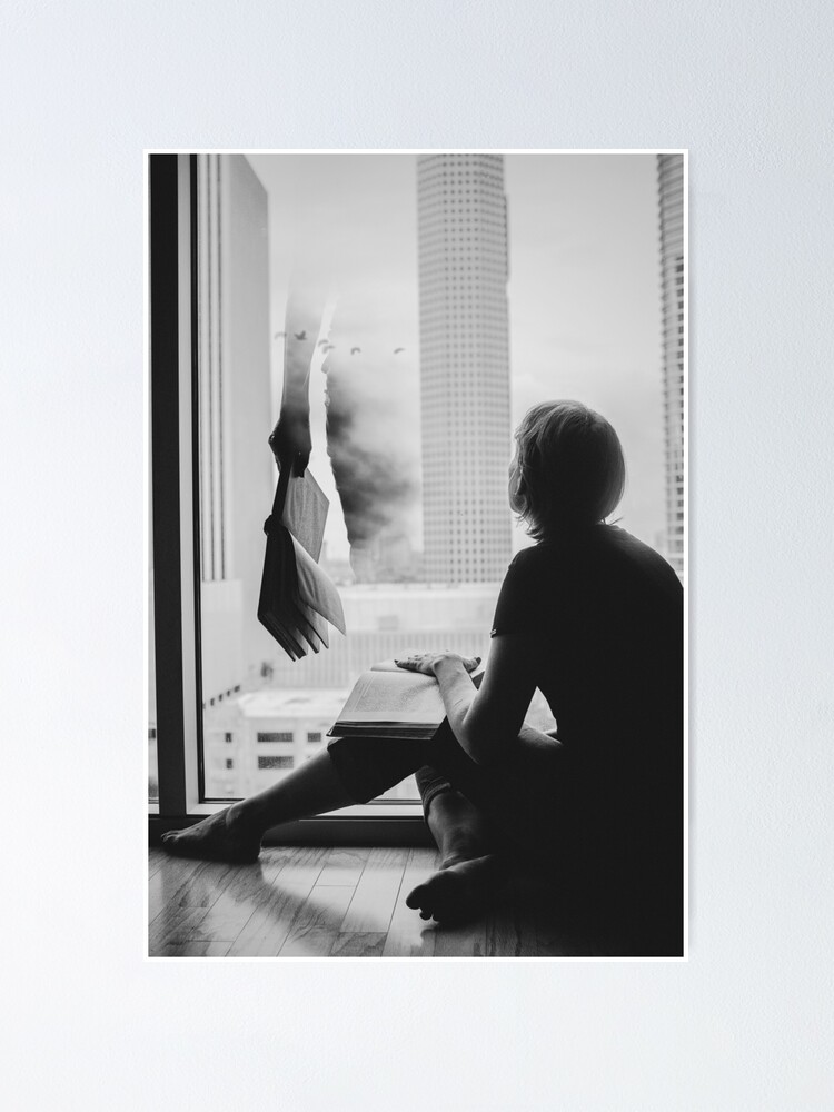 "Reading Poe" Poster by va103 | Redbubble