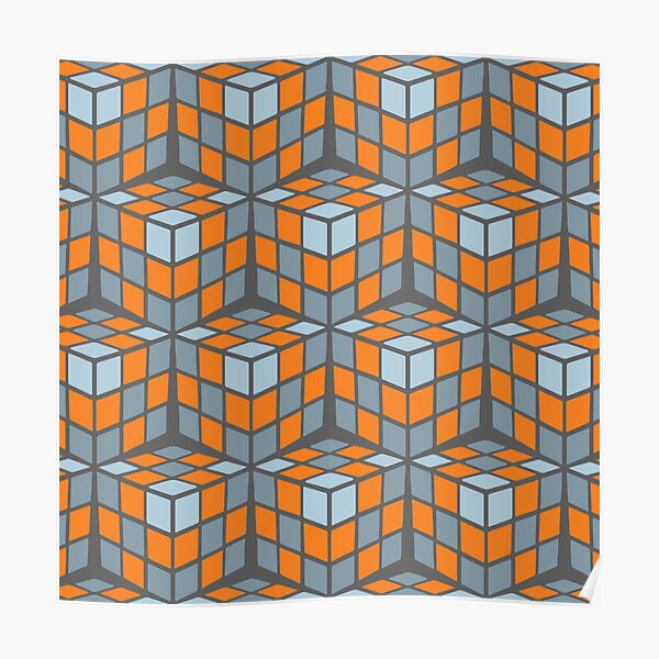 "cascade - orange" Poster for Sale by gray79 | Redbubble