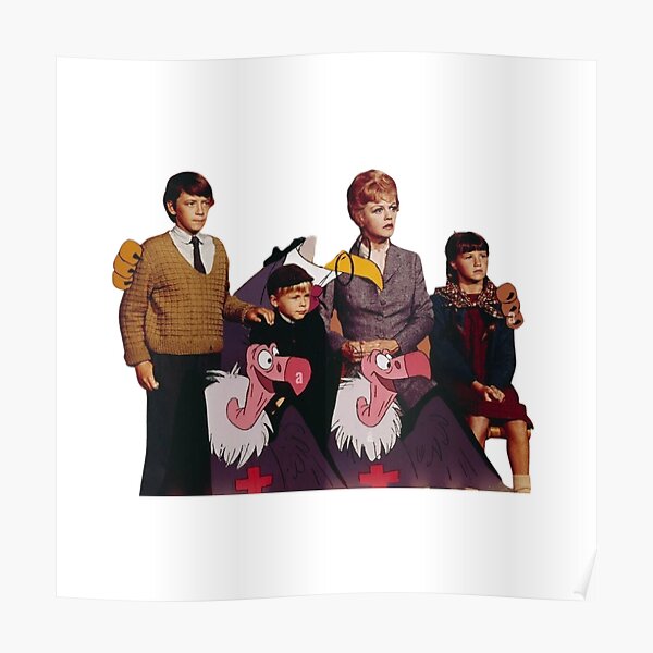 "Angela Lansbury with fun characters" Poster for Sale by VarietiDesigns ...