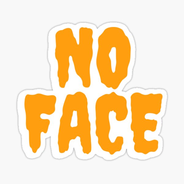"No Face" Sticker for Sale by tanumoy | Redbubble