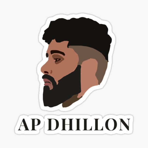 "AP Dhillon Ap Dhillon punjabi singer punjab " Sticker for Sale by ...