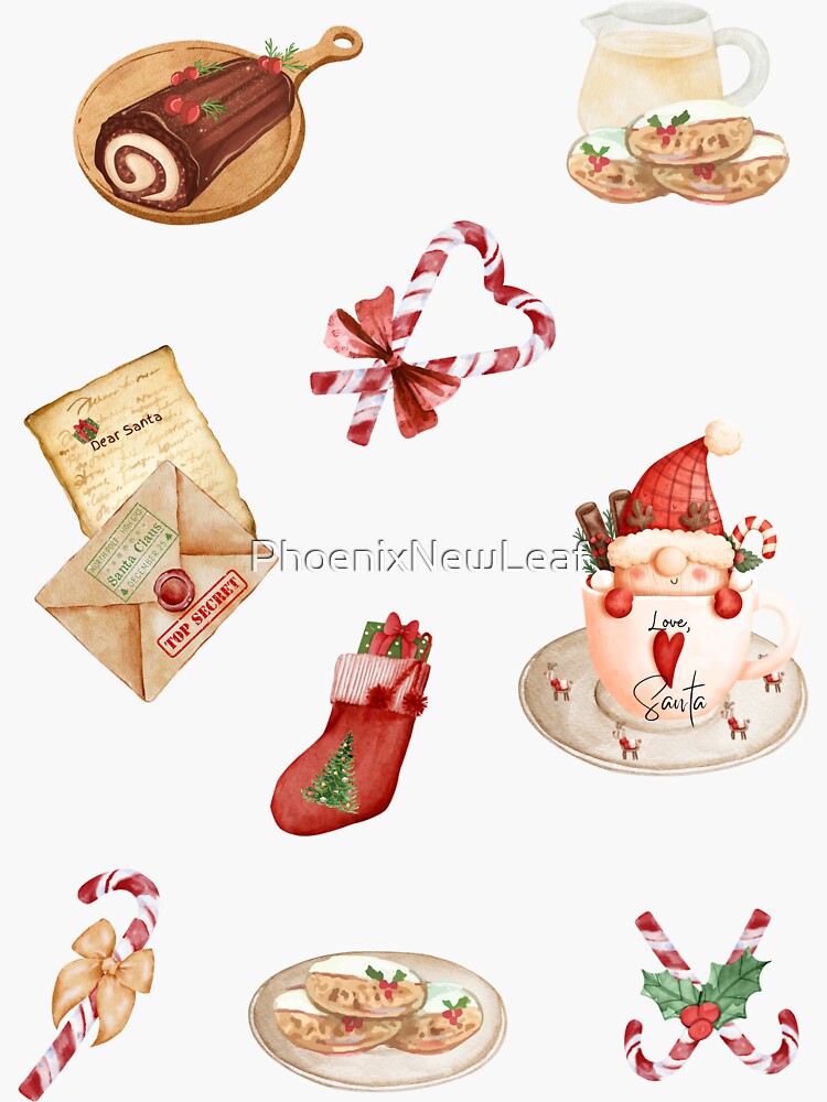 "Simply Charming Christmas Cutie in a Cup Sticker Pack" Sticker for ...