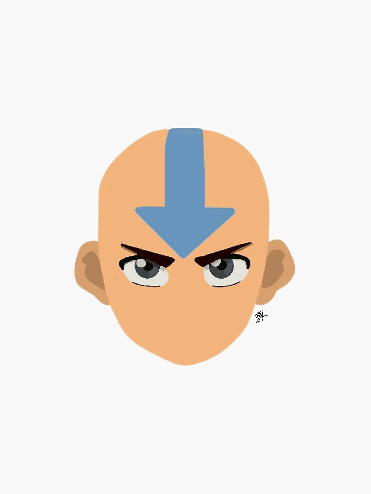 "Avatar Aang" Sticker for Sale by thebo-perrins | Redbubble