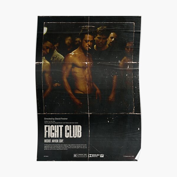 "Fight Club Vintage Movie" Poster for Sale by GenerateArtAI | Redbubble