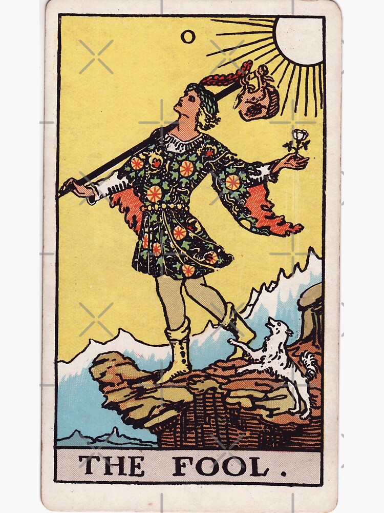 "The Fool" Sticker for Sale by pandyprods | Redbubble