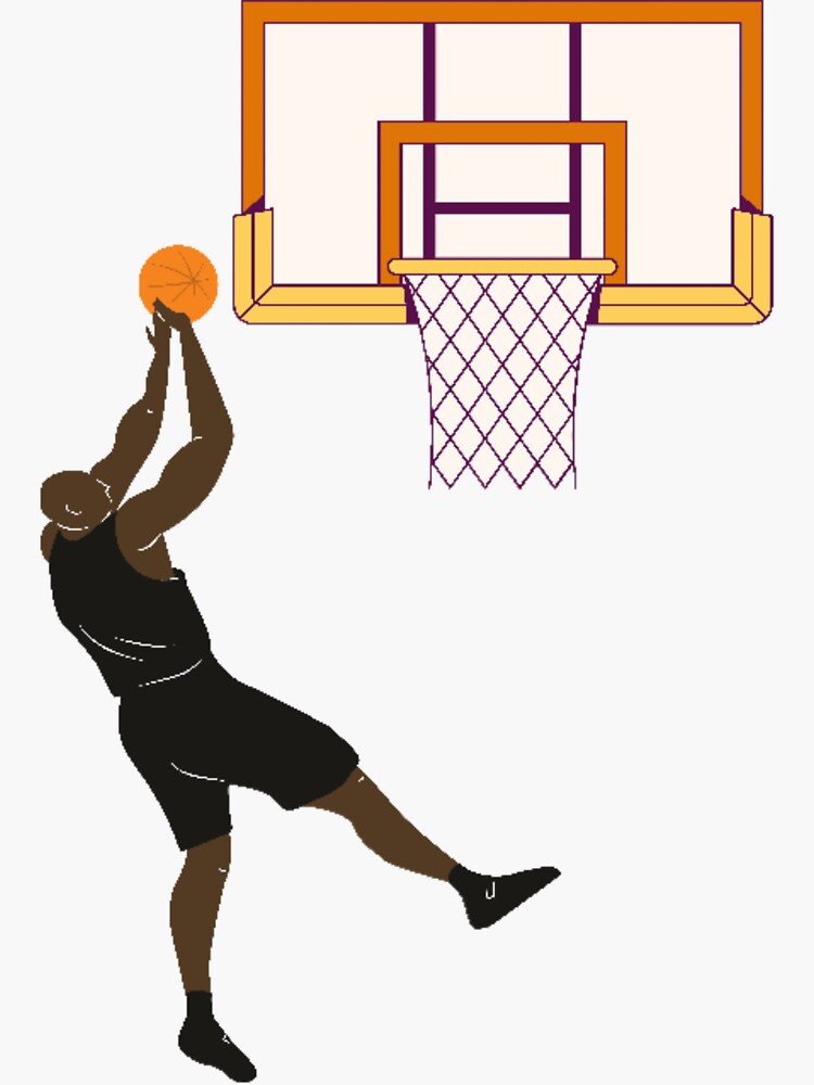 "NBA Player Sticker, Basketball Player " Sticker for Sale by Suliddin ...