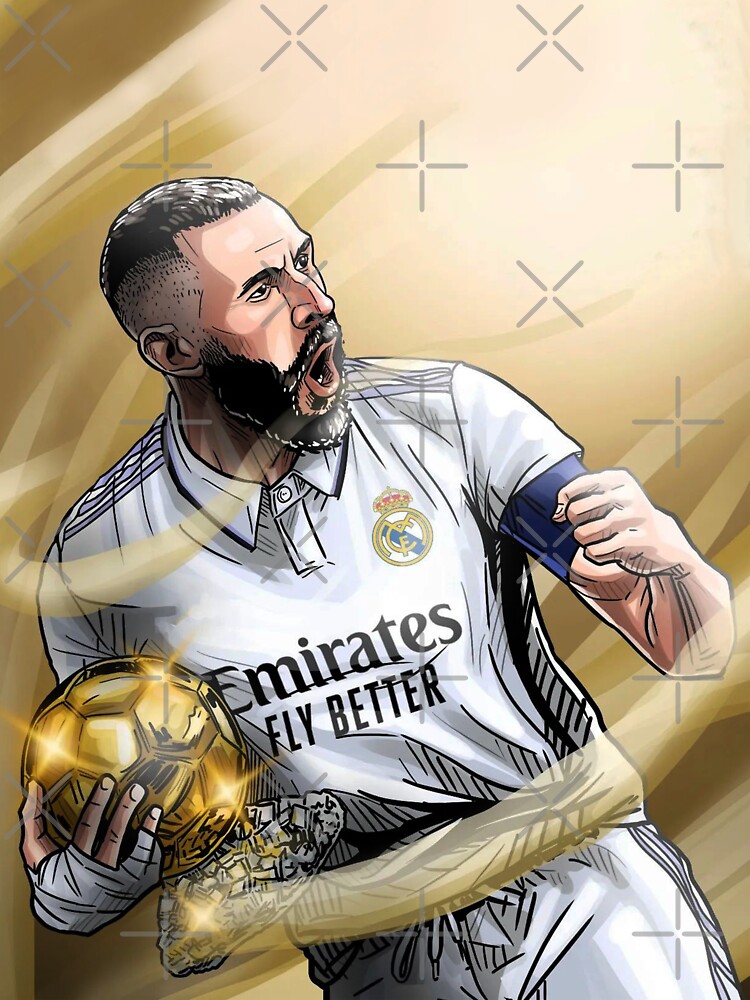 "BENZEMA - KARIM BENZEMA" Sticker for Sale by Arjun-Hayden | Redbubble