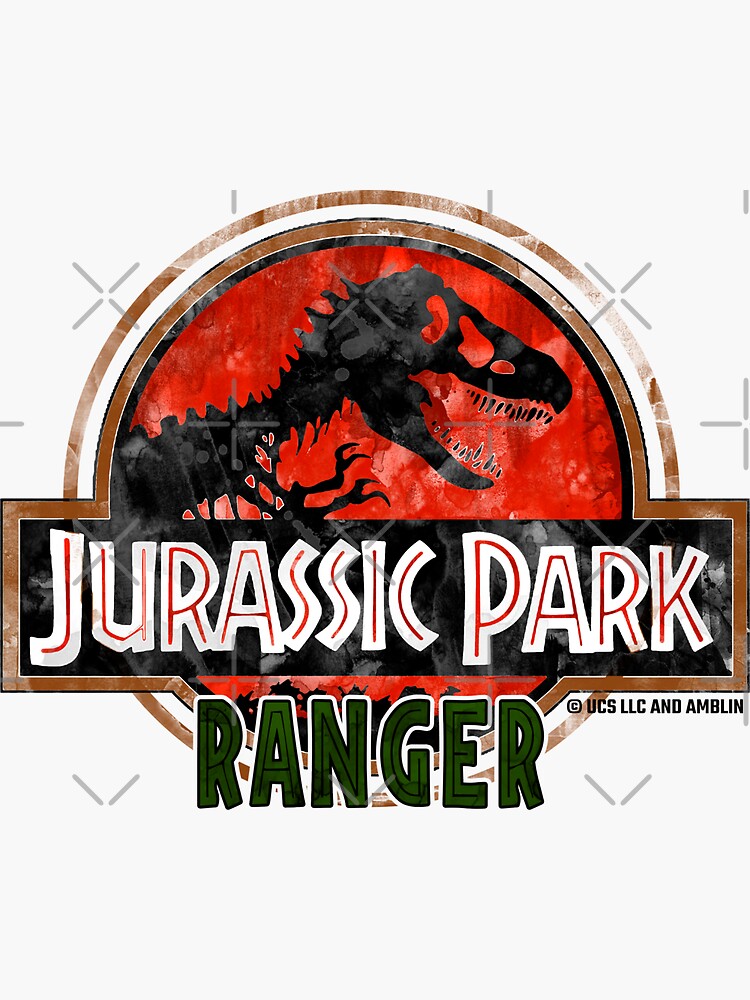 "Jurassic Park Ranger" Sticker for Sale by Tee-Flix | Redbubble