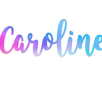 "Caroline" Sticker for Sale by Amymarado | Redbubble