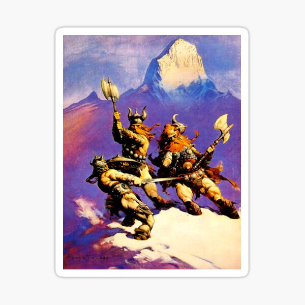 "Frank Frazetta - Untitled" Sticker for Sale by Lira-Studio7 | Redbubble