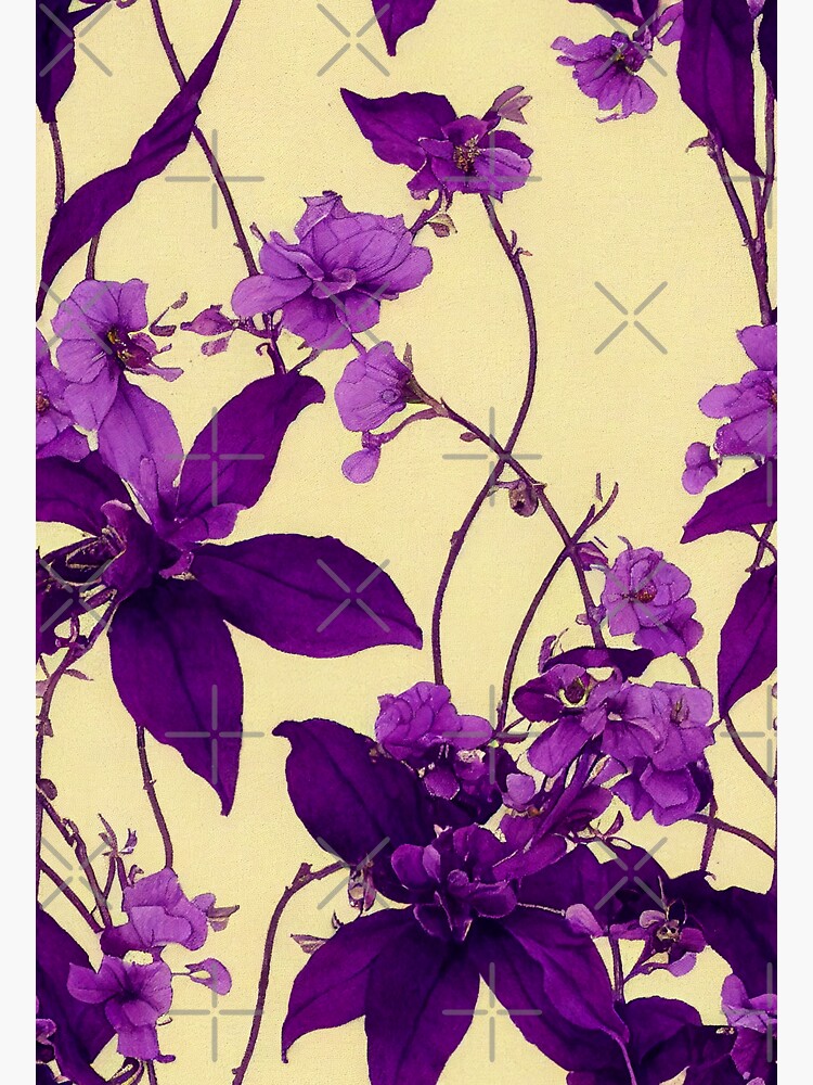 "Purple flowers" Sticker for Sale by AjummaDesign | Redbubble