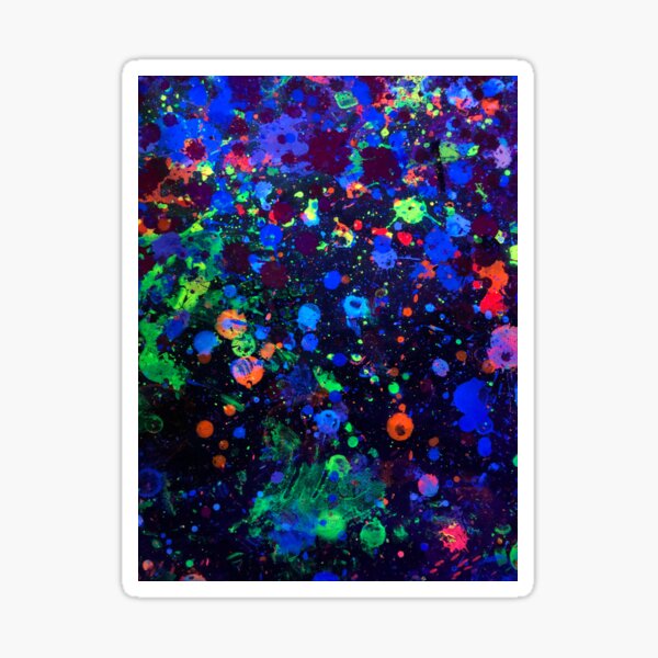 "Colorful splash - paint splatter" Sticker for Sale by Sus-designs ...