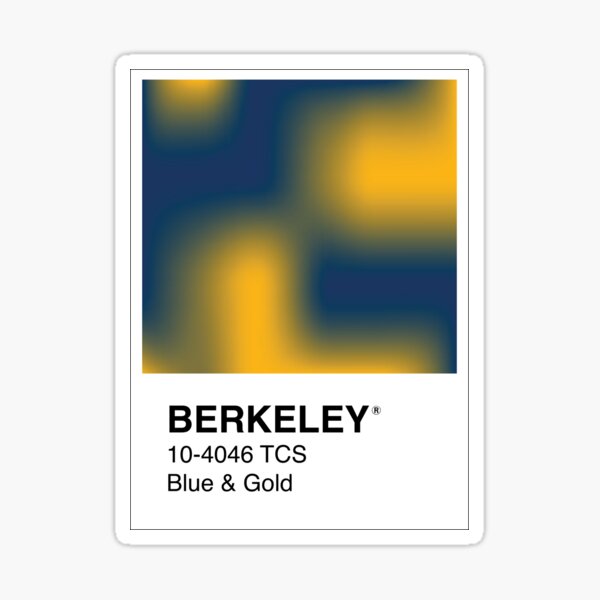 "Berkeley Pantone " Sticker for Sale by saritash | Redbubble