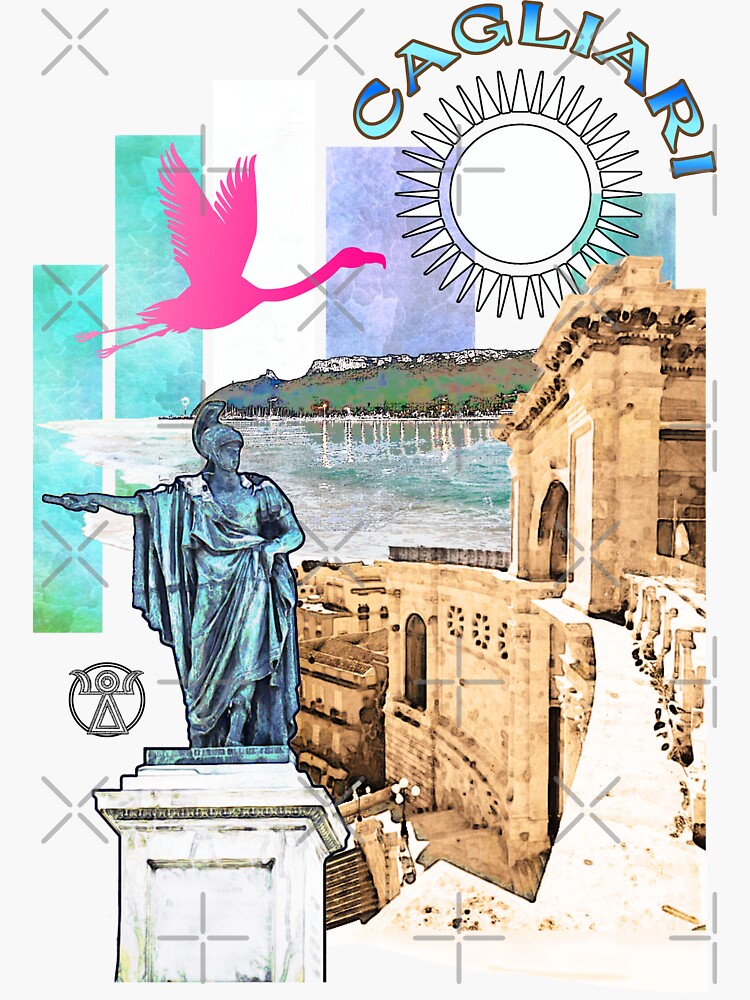 "Cagliari - Sardinia - Sardegna - Casteddu" Sticker for Sale by miskaralise | Redbubble