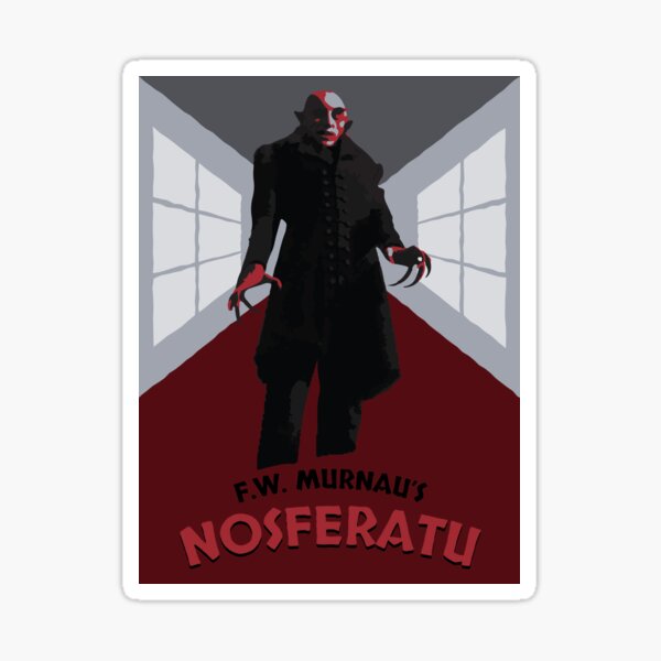 "Minimalist Nosferatu" Sticker for Sale by MrZai | Redbubble