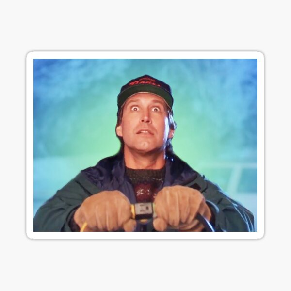 "Clark Griswold Christmas Vacation " Sticker for Sale by Introvertz ...