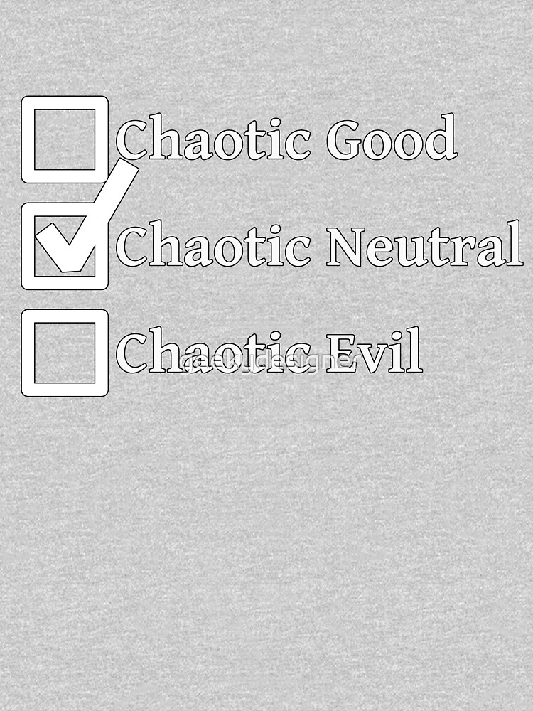 "Chaotic Neutral DND 5e Pathfinder RPG Alignment Role Playing Tabletop ...