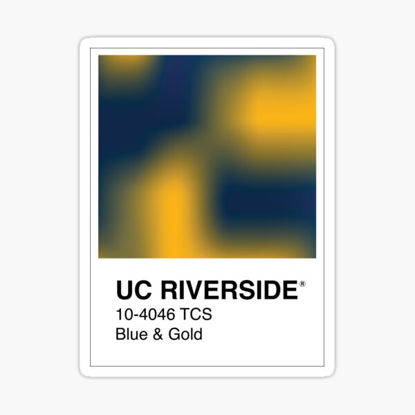"UC Riverside Pantone " Sticker for Sale by saritash | Redbubble