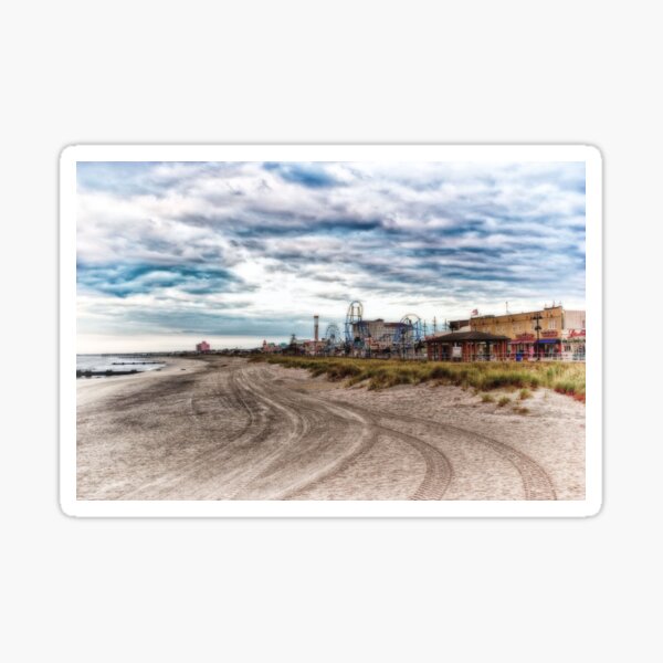 "Ocean City New Jersey - Beach and Boardwalk" Sticker for Sale by jimde ...