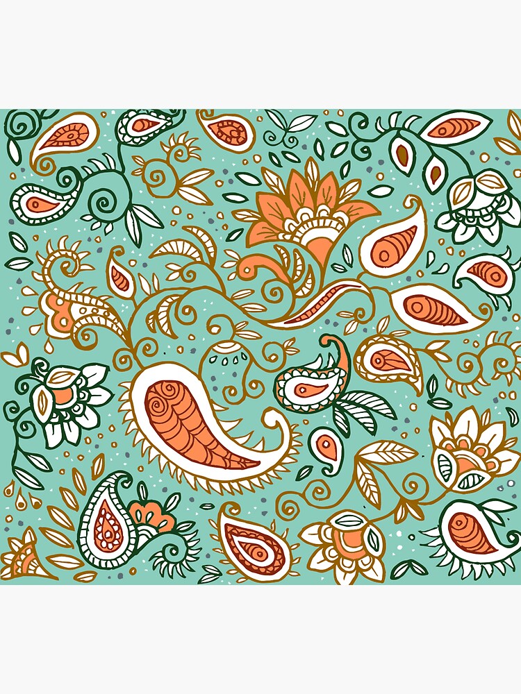 "Paisley Design 21" Sticker for Sale by LuluParker | Redbubble