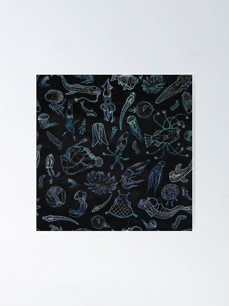 "Deep Sea Creatures" Poster for Sale by Soulape | Redbubble