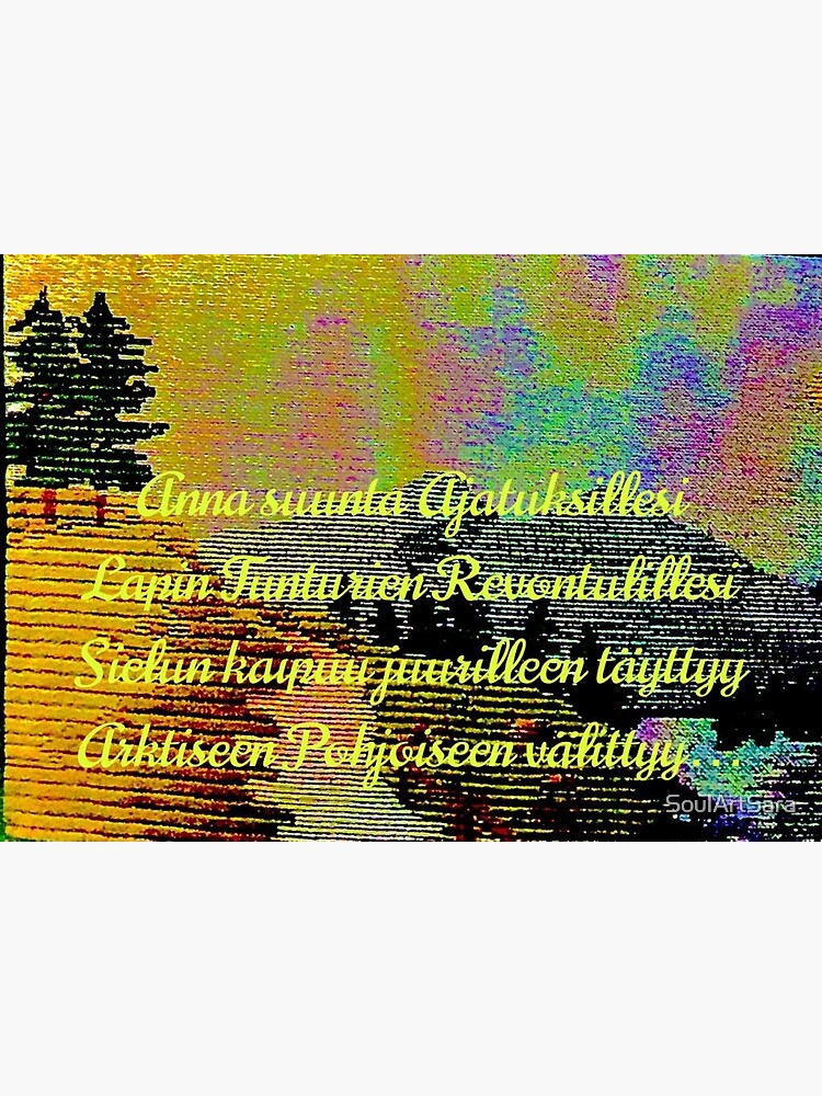 "Arktisen Lapin Revontulet, tilaajan Loitsuilla..." Poster for Sale by ...