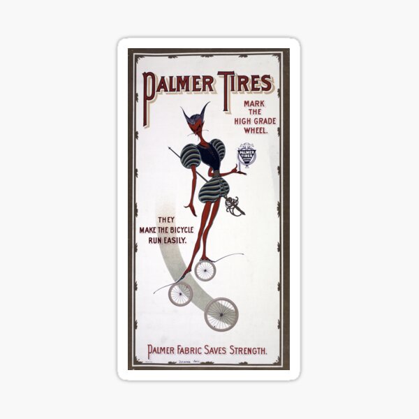 "Palmer Tires." Sticker for Sale by VintageBob | Redbubble