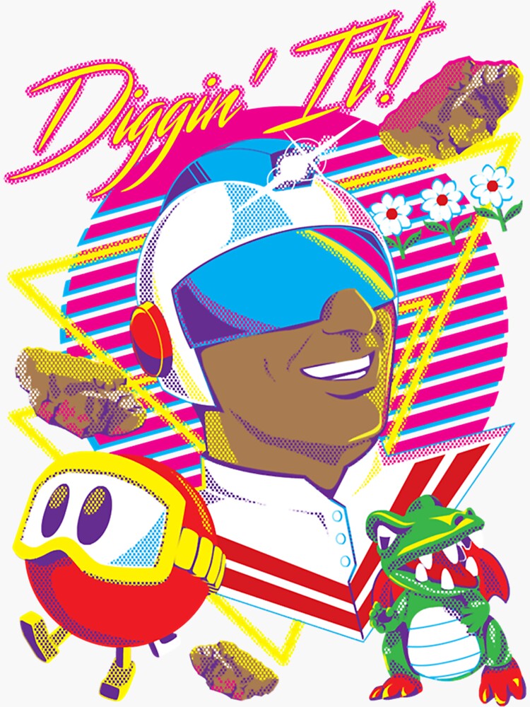 "Best Boys Girls Dig Pixel Art Dug Music Awesome " Sticker for Sale by ...