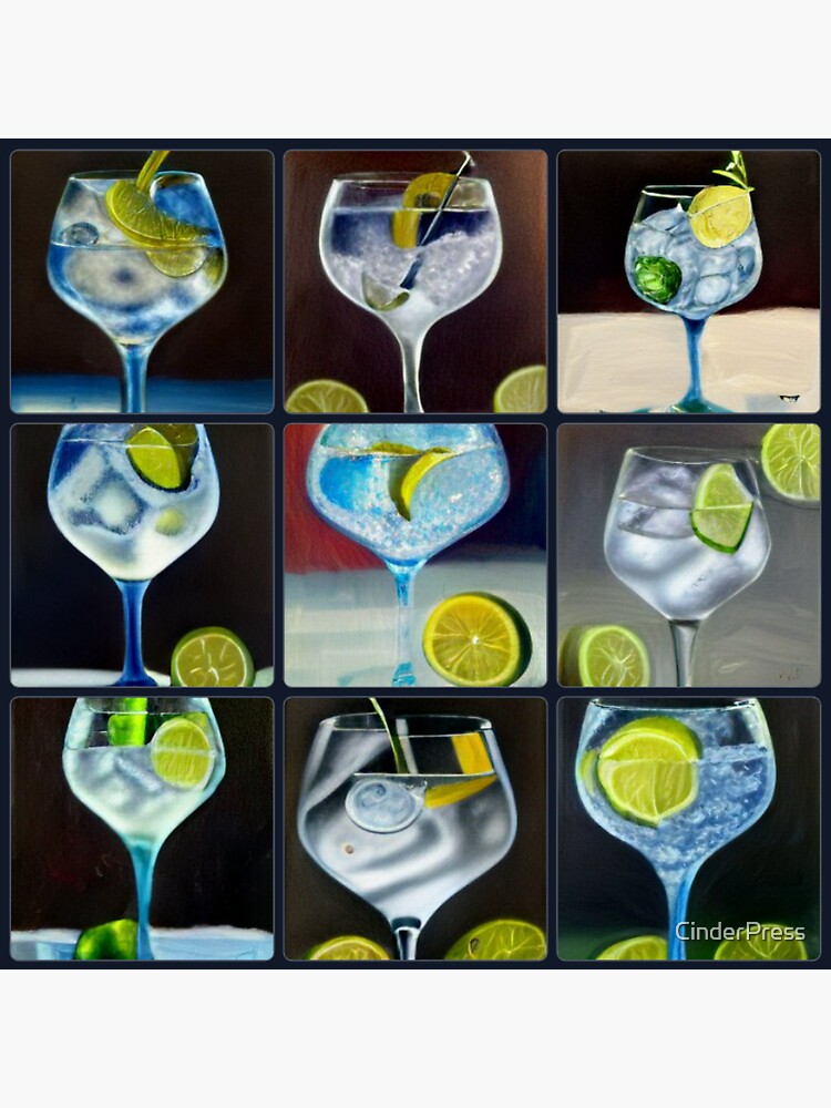 "Gin and Tonic Pack / Drinks / Alcohol Art" Sticker for Sale by ...