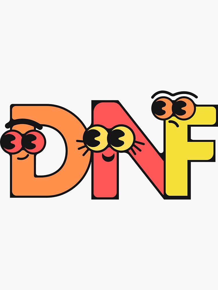 "DNF DREAM NOT FOUND CUTE FUNNY" Sticker for Sale by IspireDesigns ...