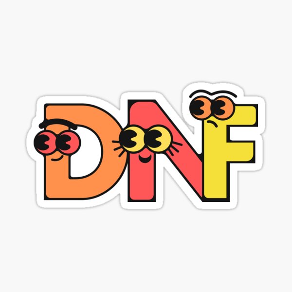 "DNF DREAM NOT FOUND CUTE FUNNY" Sticker for Sale by IspireDesigns ...