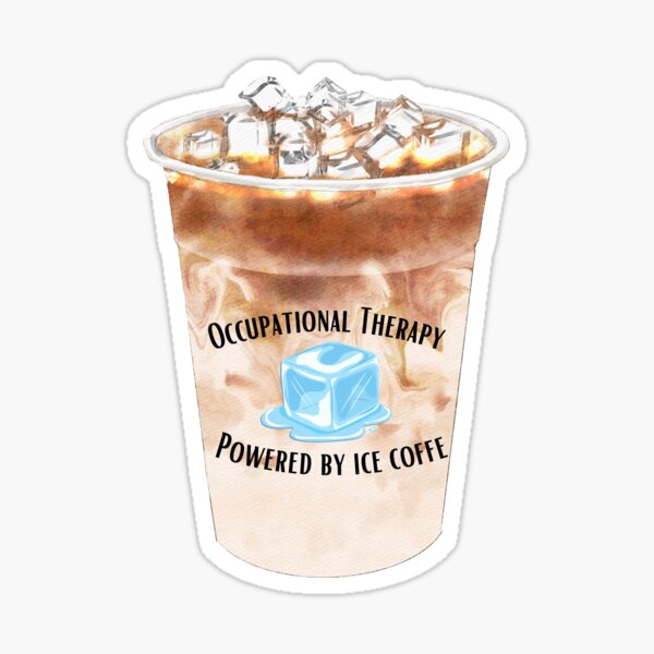 Pegatina «OTD Desarrollado por Iced Coffee, Terapia Ocupacional Desarrollado por Iced Coffee» de ...